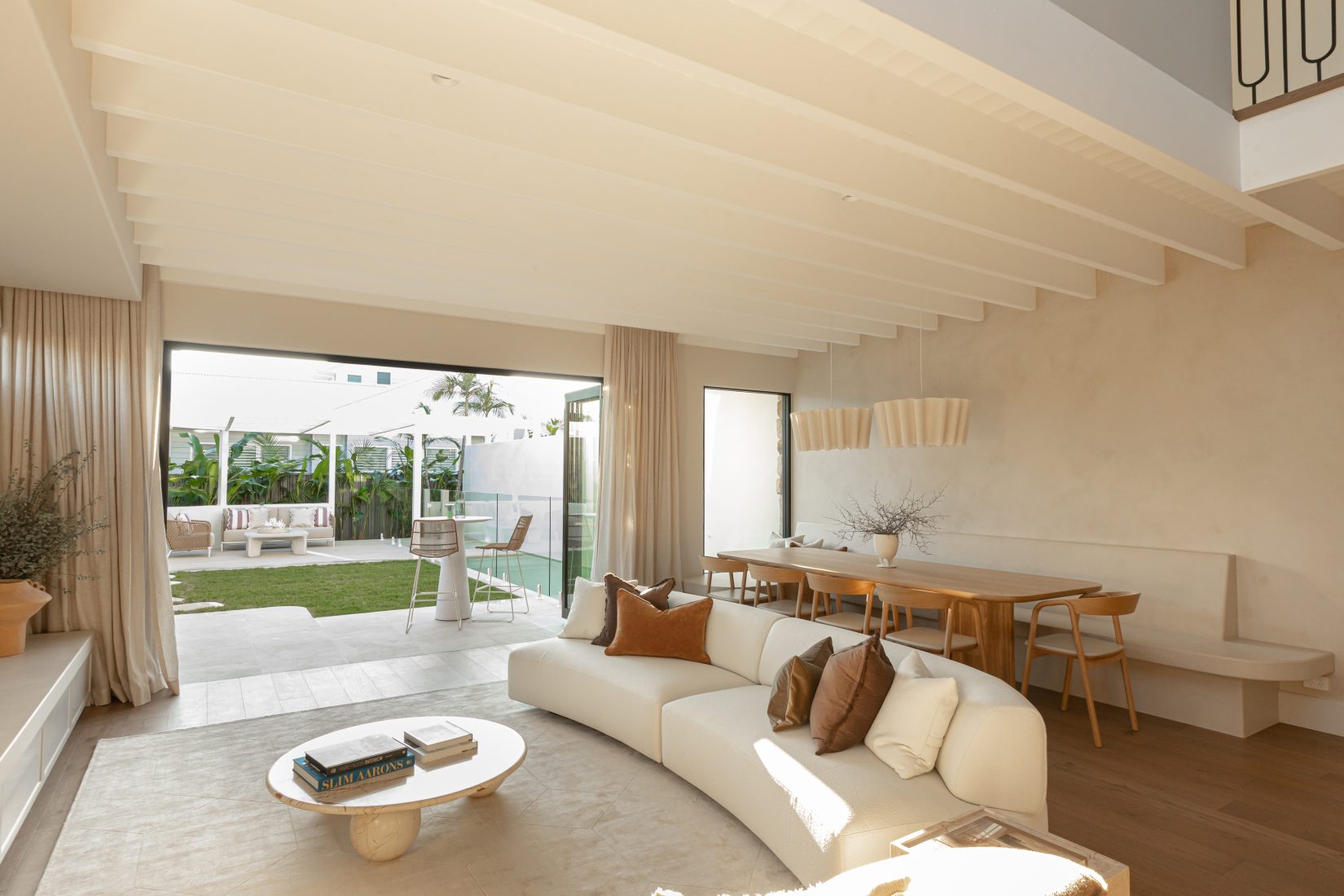 Bay Builds House 1 Living & Dining - Kyal & Kara : Kyal & Kara